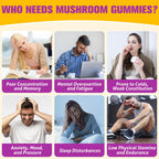 Vegan mushroom gummies with adaptogens