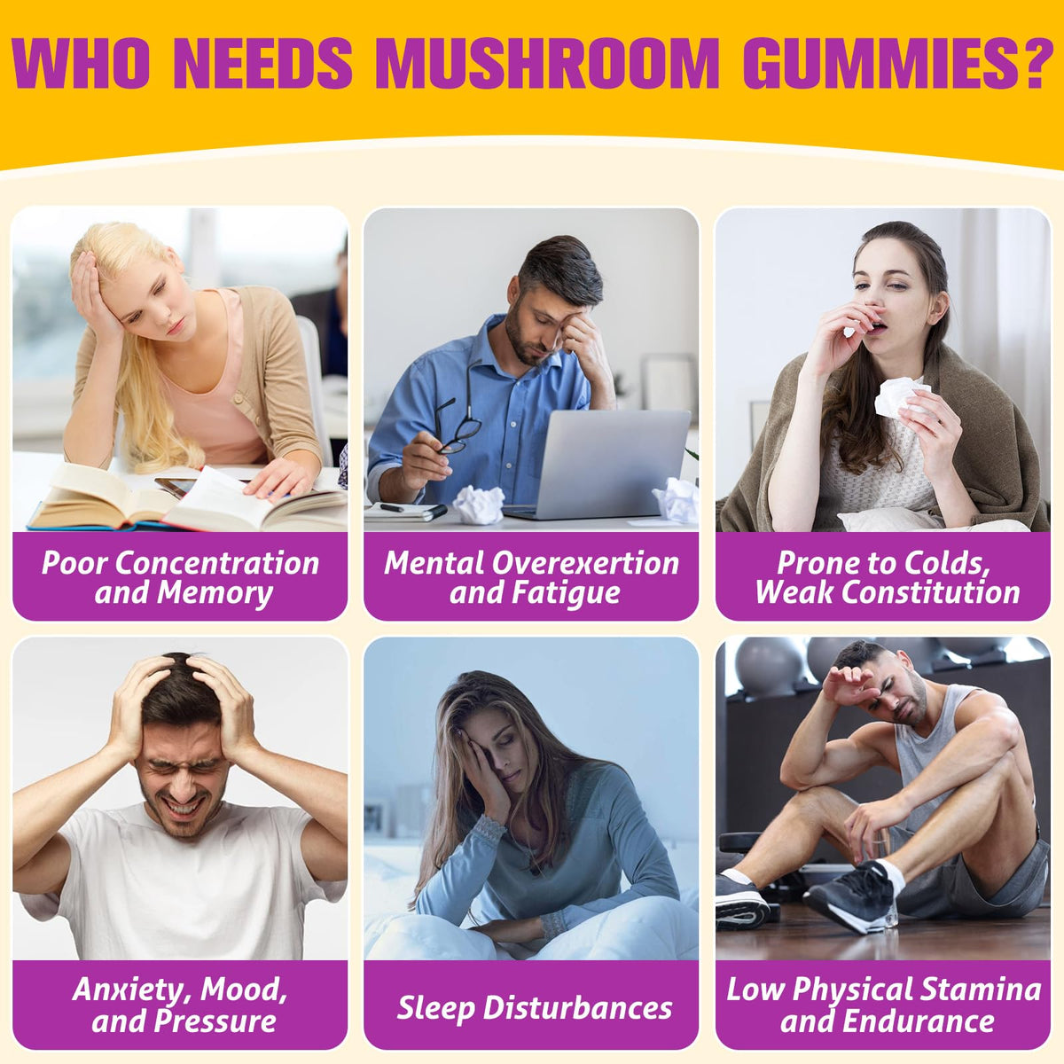 Vegan mushroom gummies with adaptogens