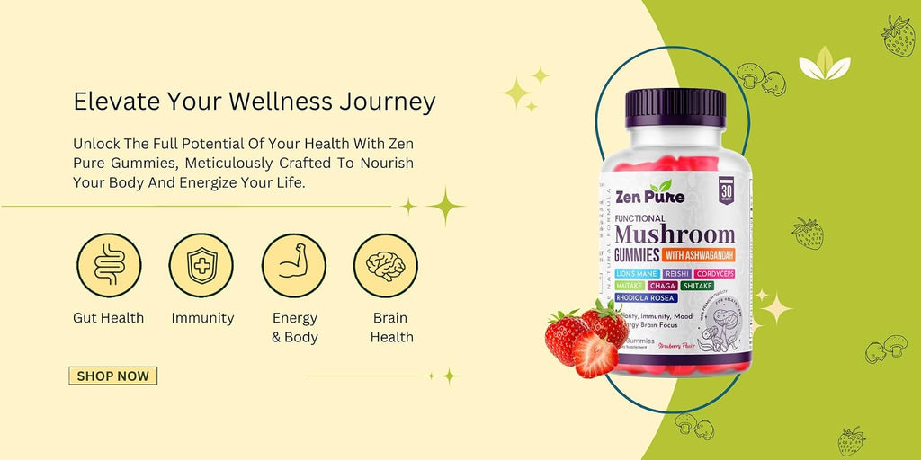 Vegan mushroom gummies with ashwagandha