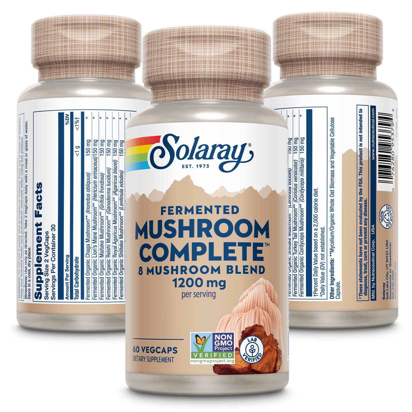 vegan mushroom supplement capsules