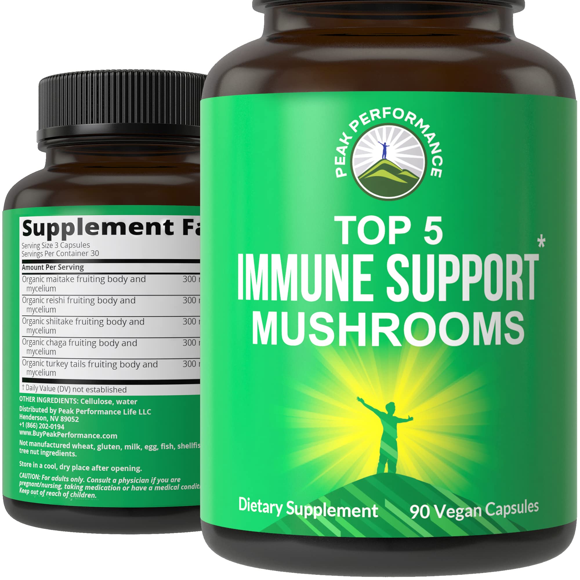 vegan mushroom supplement capsules