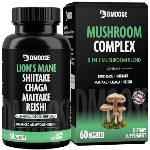 Vegan mushroom supplement for focus