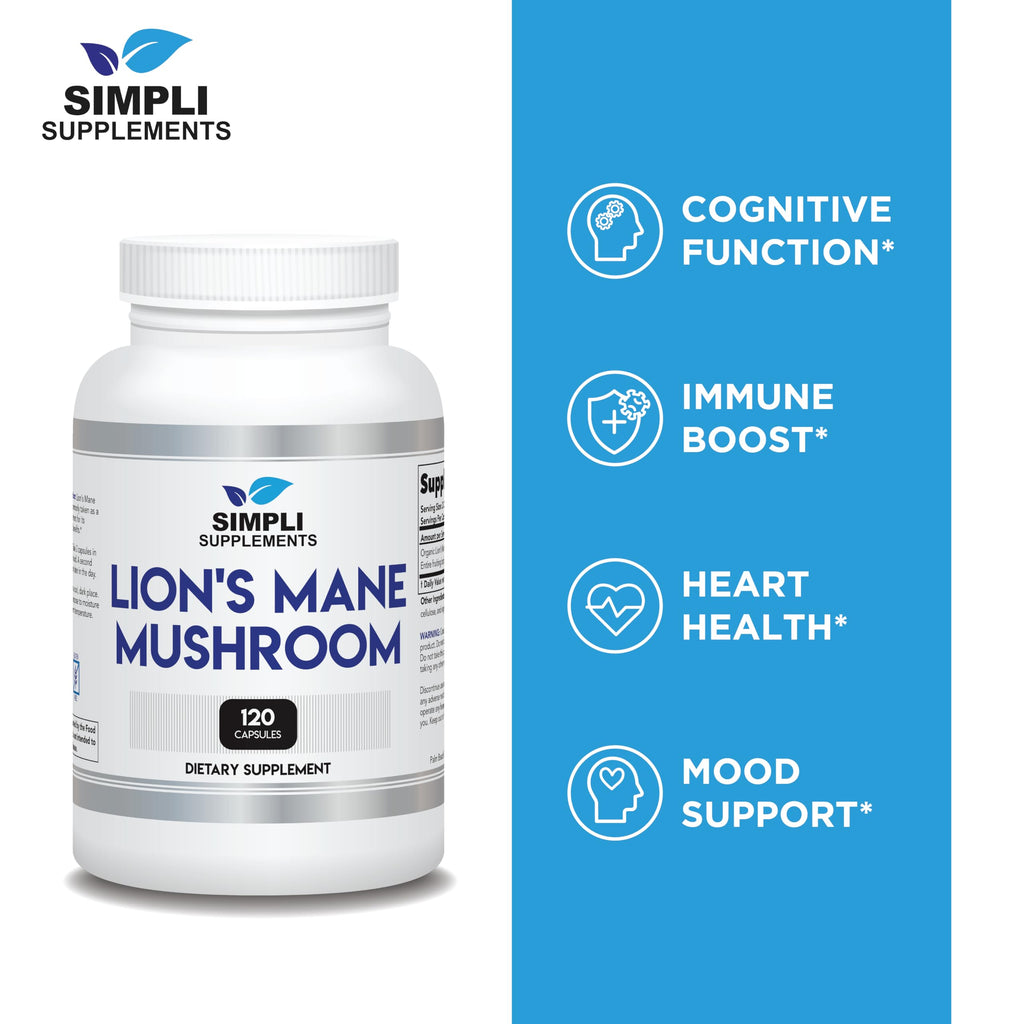 Vegan mushroom supplement for focus