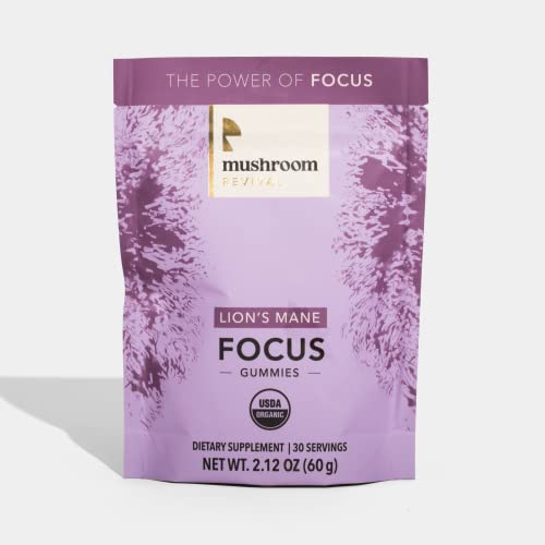 Vegan mushroom supplement for focus