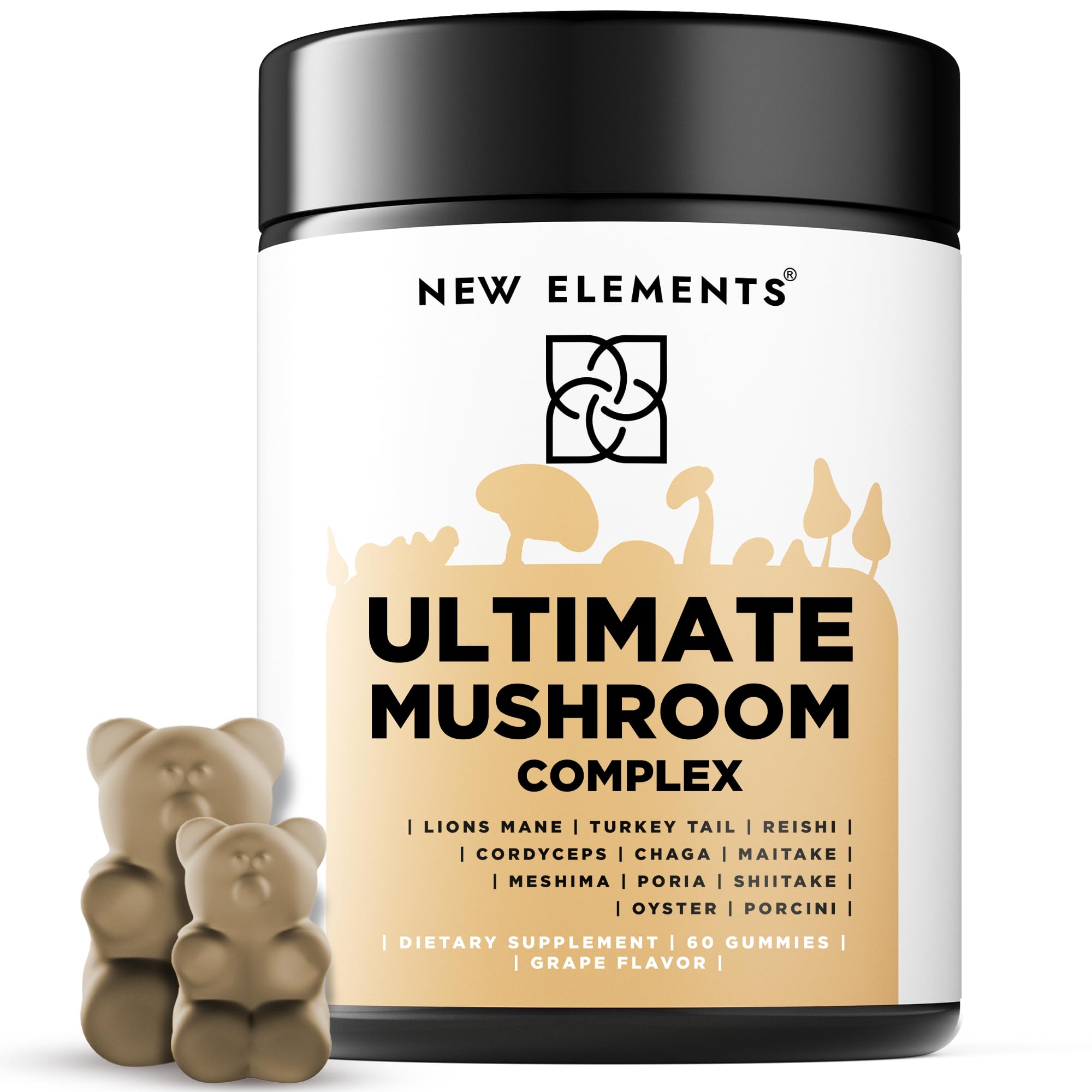 Vegan mushroom supplement gummies