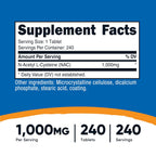 Vegan N-Acetyl L-Cysteine supplement