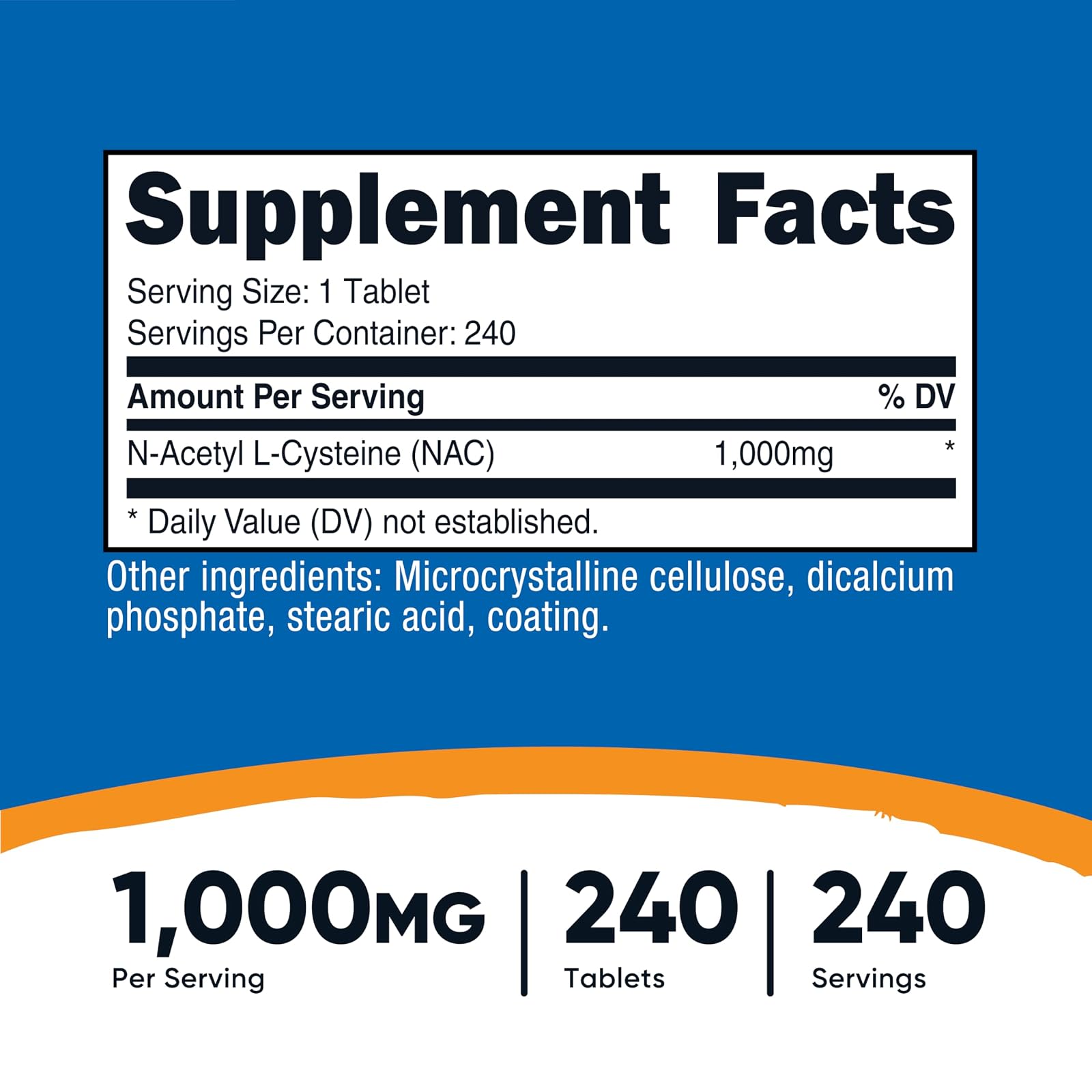 Vegan N-Acetyl L-Cysteine supplement