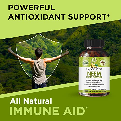 Vegan neem capsules for health