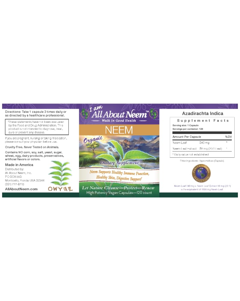 vegan neem supplements made in Canada