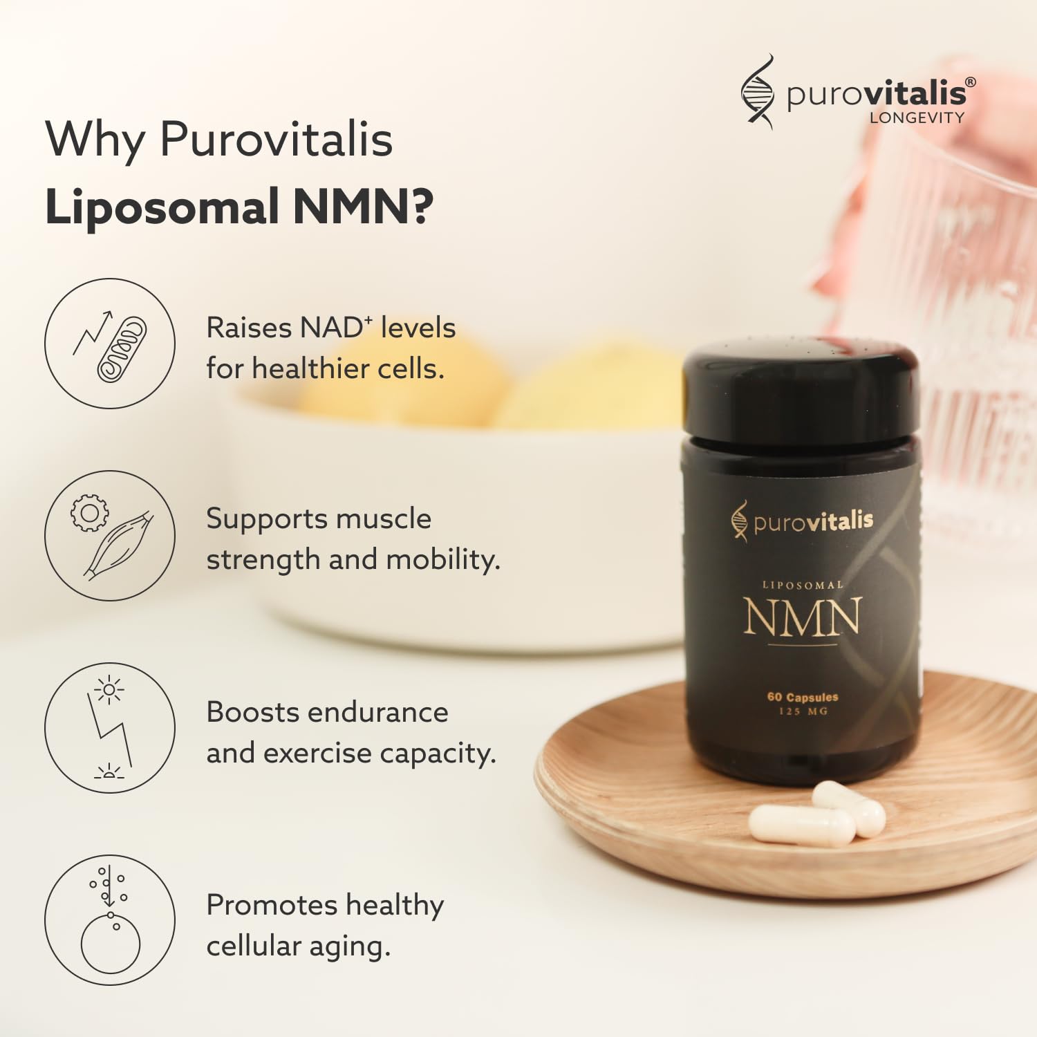 Vegan NMN supplement for energy