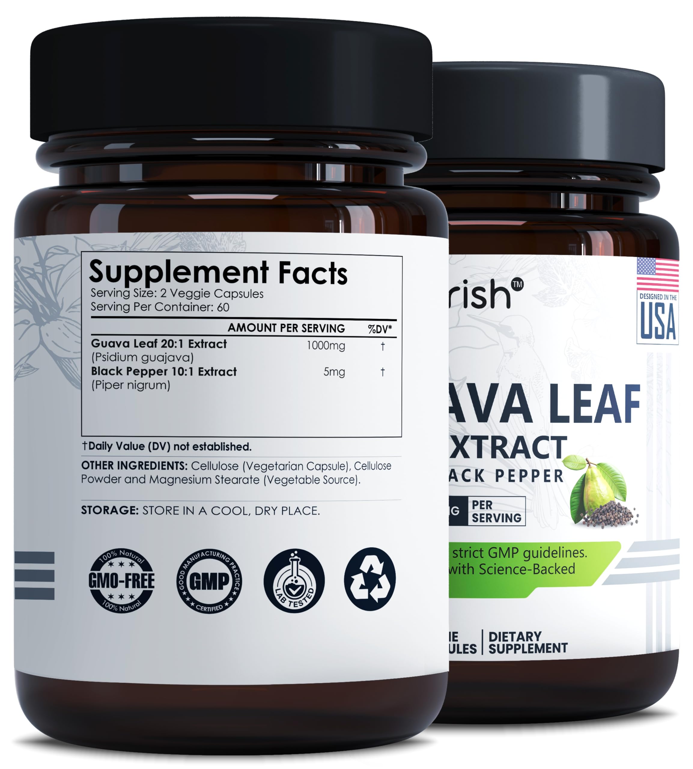 Vegan non-GMO herbal capsules
