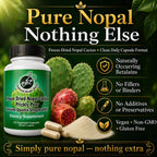 Vegan nopal cactus capsules for wellness
