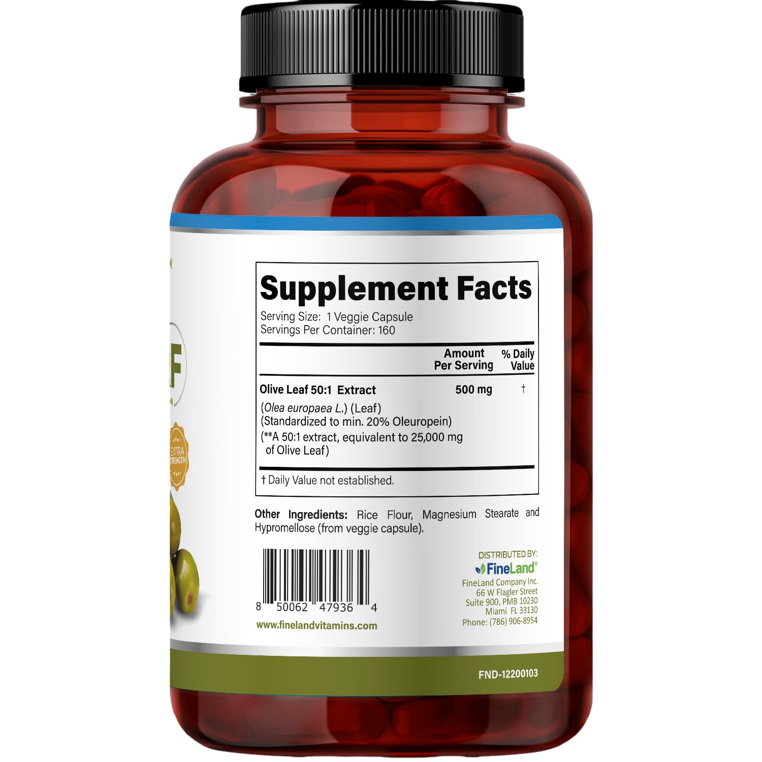 vegan olive leaf extract capsules