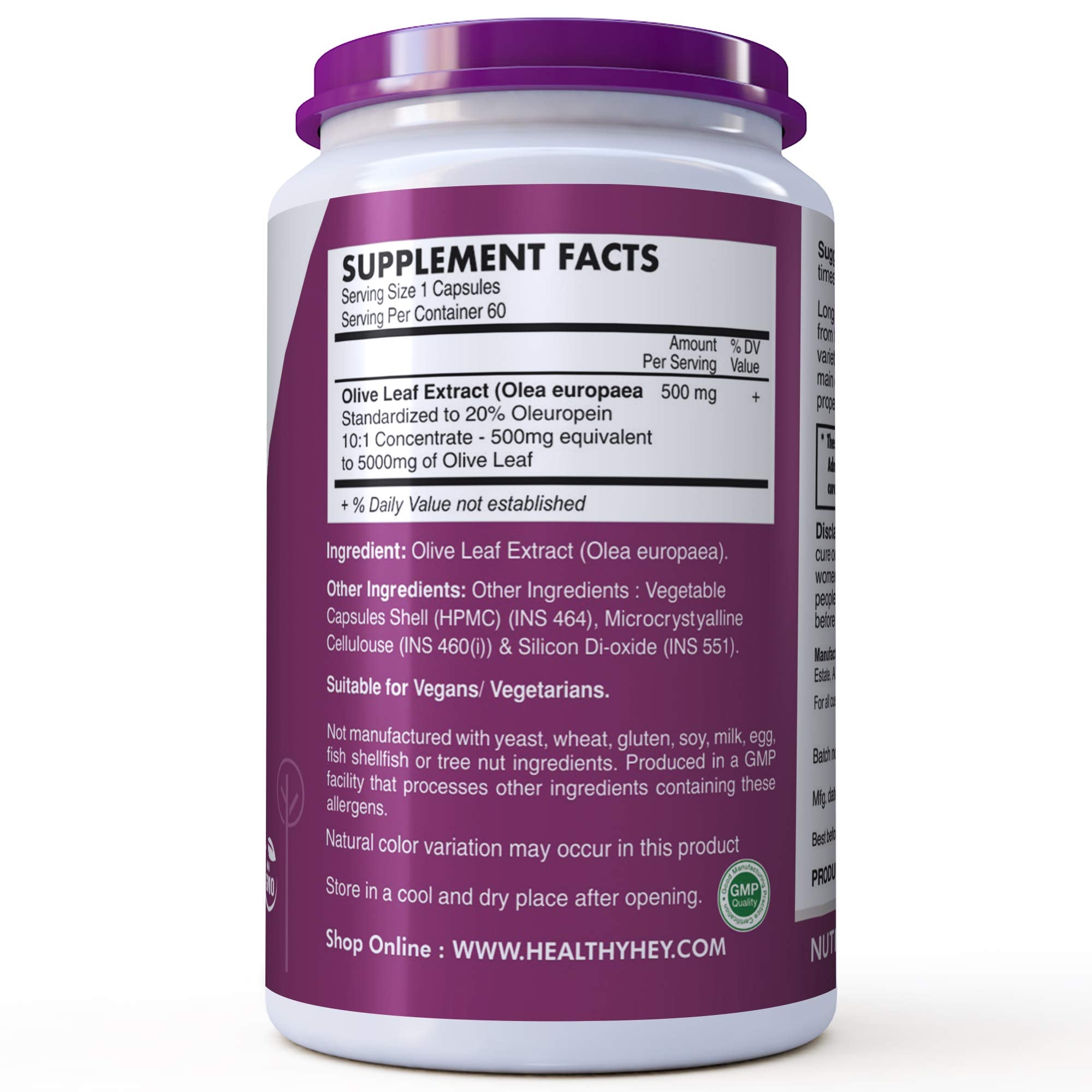 vegan olive leaf supplement