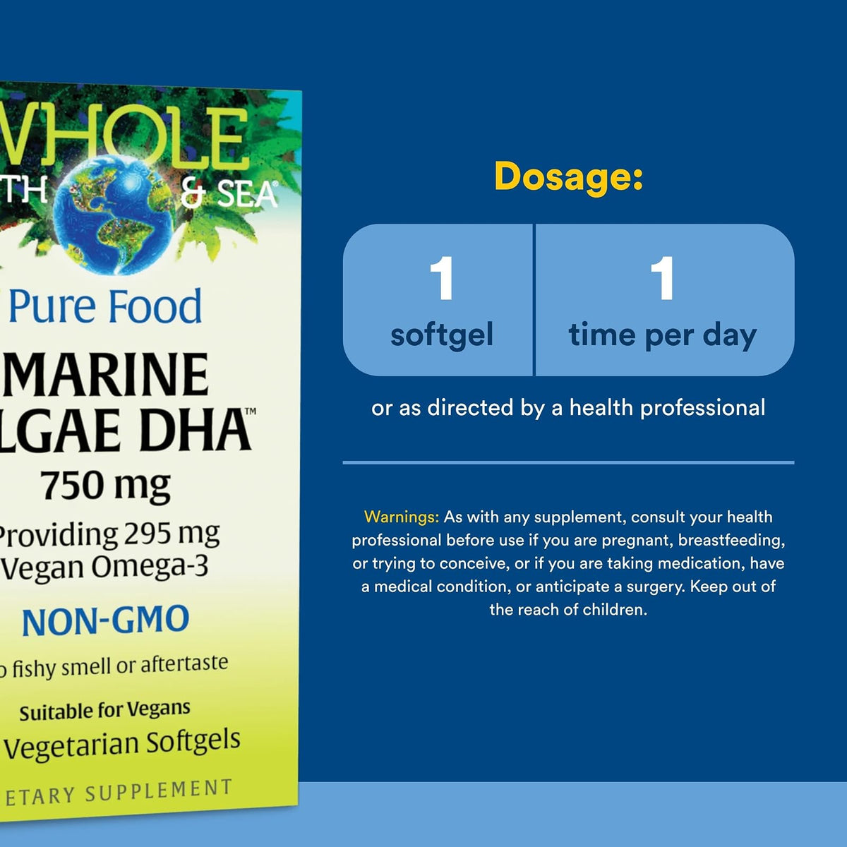 Vegan omega 3 algae softgels