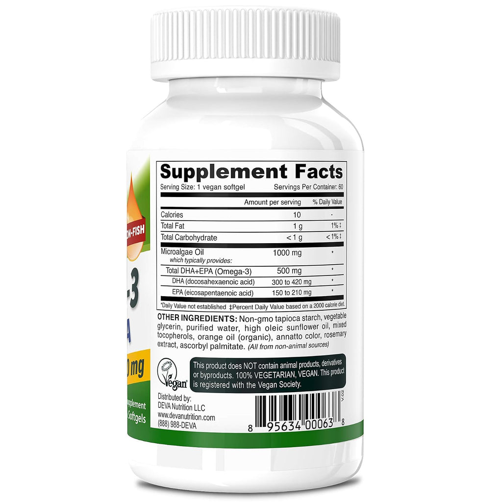 vegan omega 3 DHA-EPA supplement