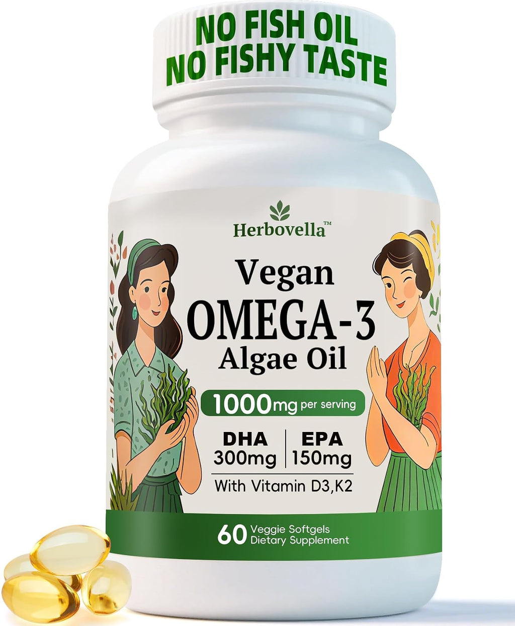 Vegan Omega 3 DHA softgels