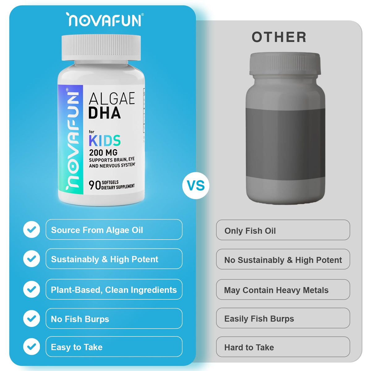 Vegan Omega-3 for kids nutrition