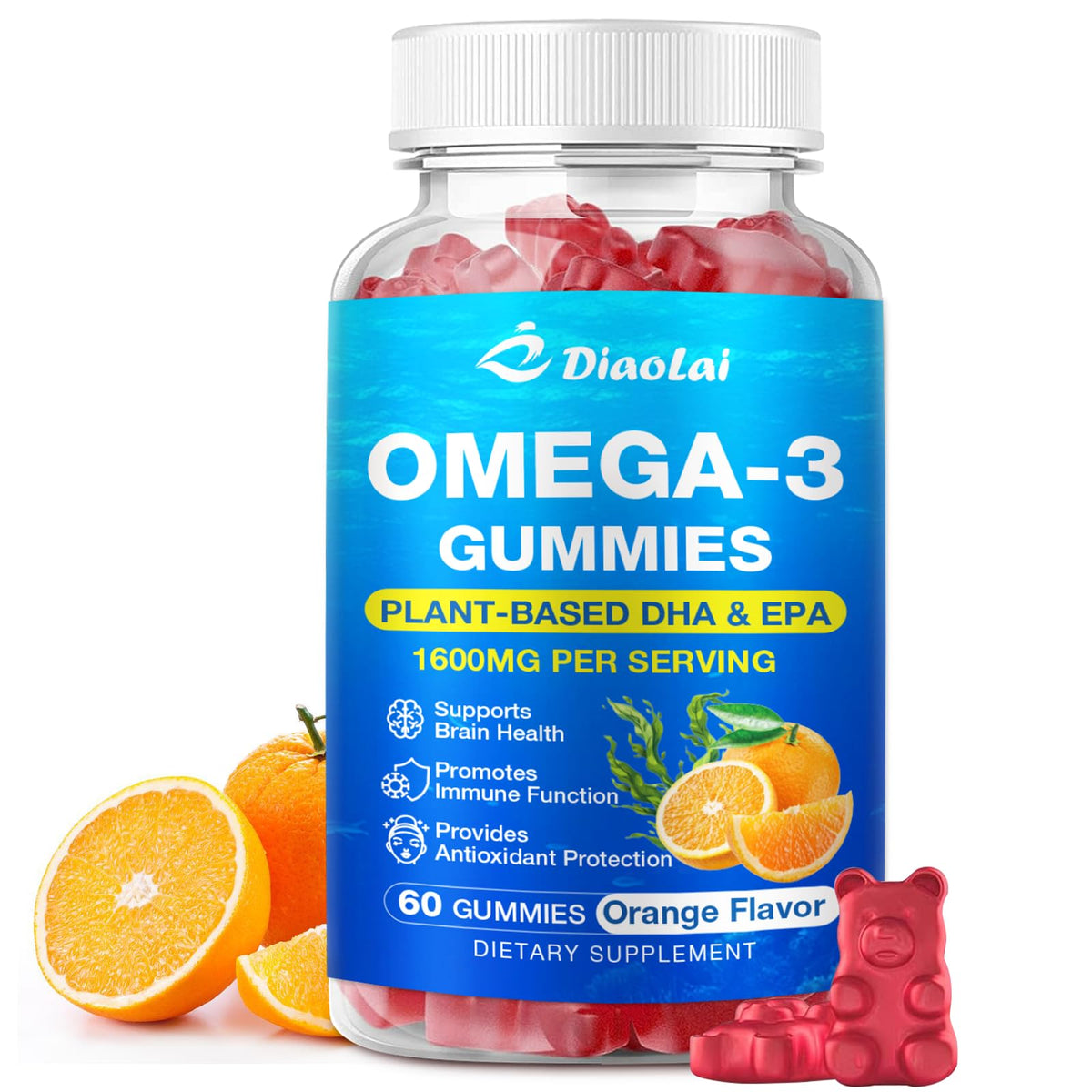 Vegan Omega-3 gummies for heart health