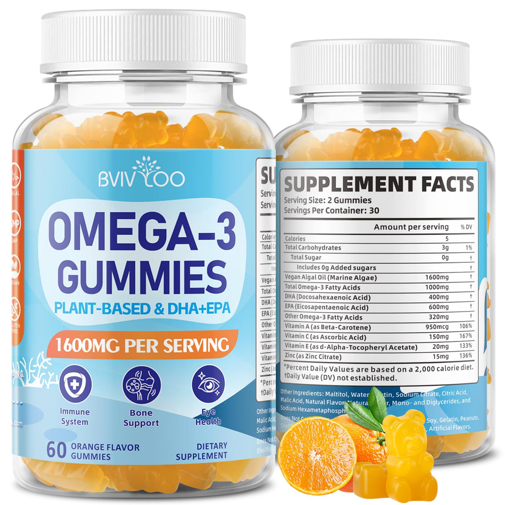 Vegan Omega-3 gummies for heart health