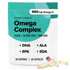 Vegan Omega 3 supplement capsules