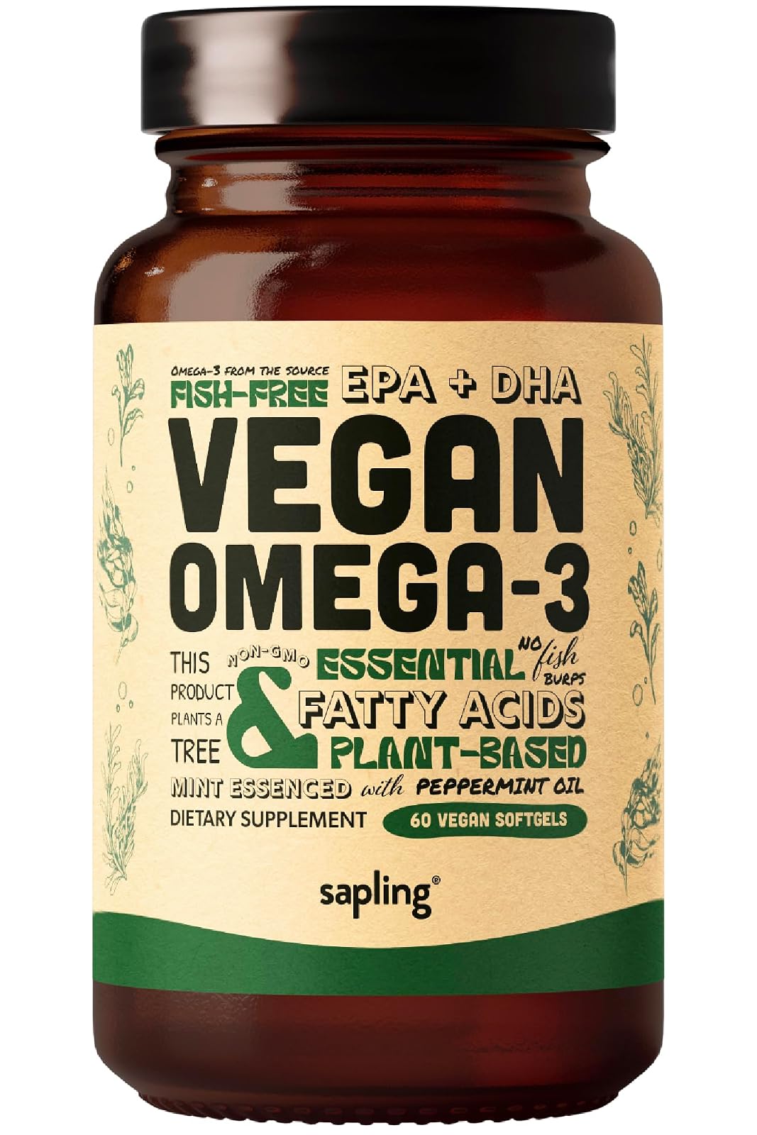 vegan omega 3 supplement softgels