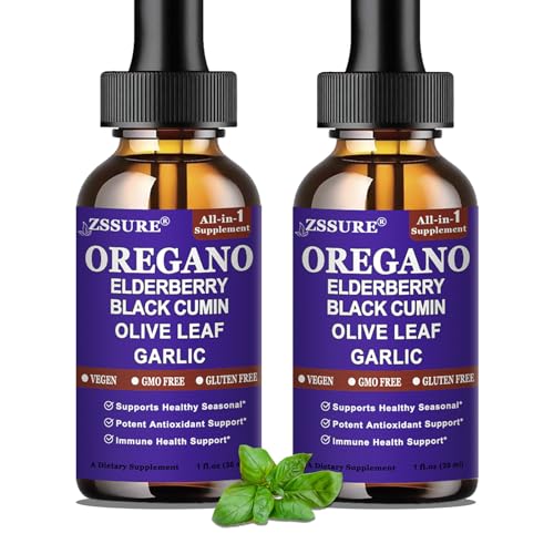 Vegan oregano oil liquid drops