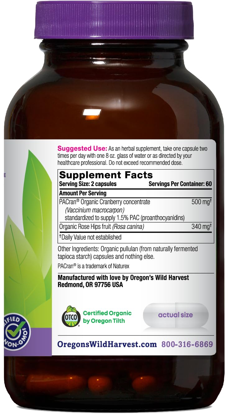 vegan PACran concentrate capsules