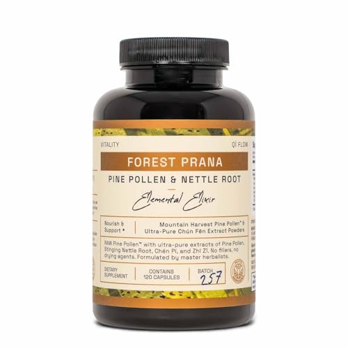 vegan pine pollen capsules for vitality
