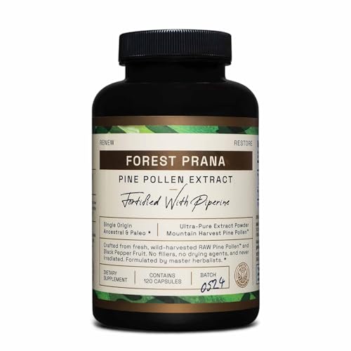 Vegan pine pollen extract capsules