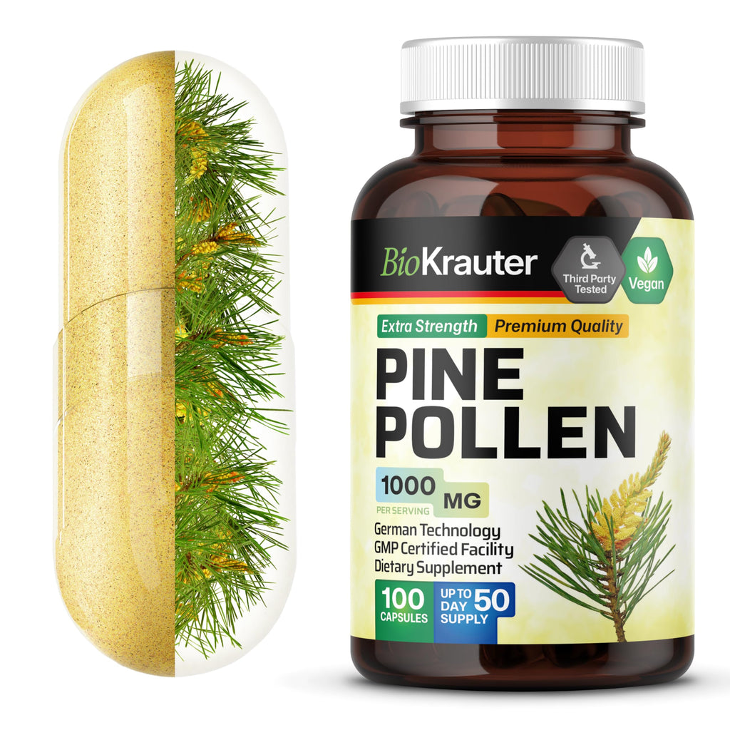 vegan pine pollen extract supplement