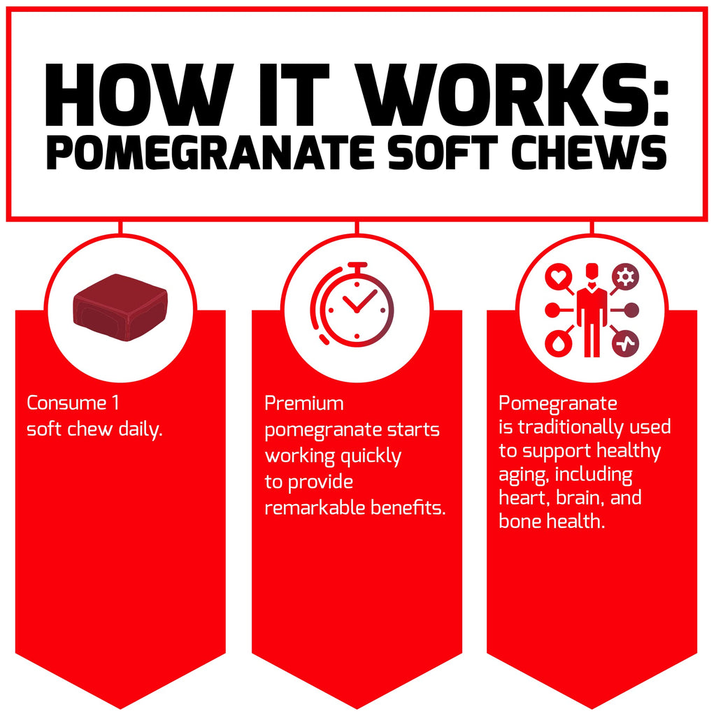 vegan pomegranate health chews