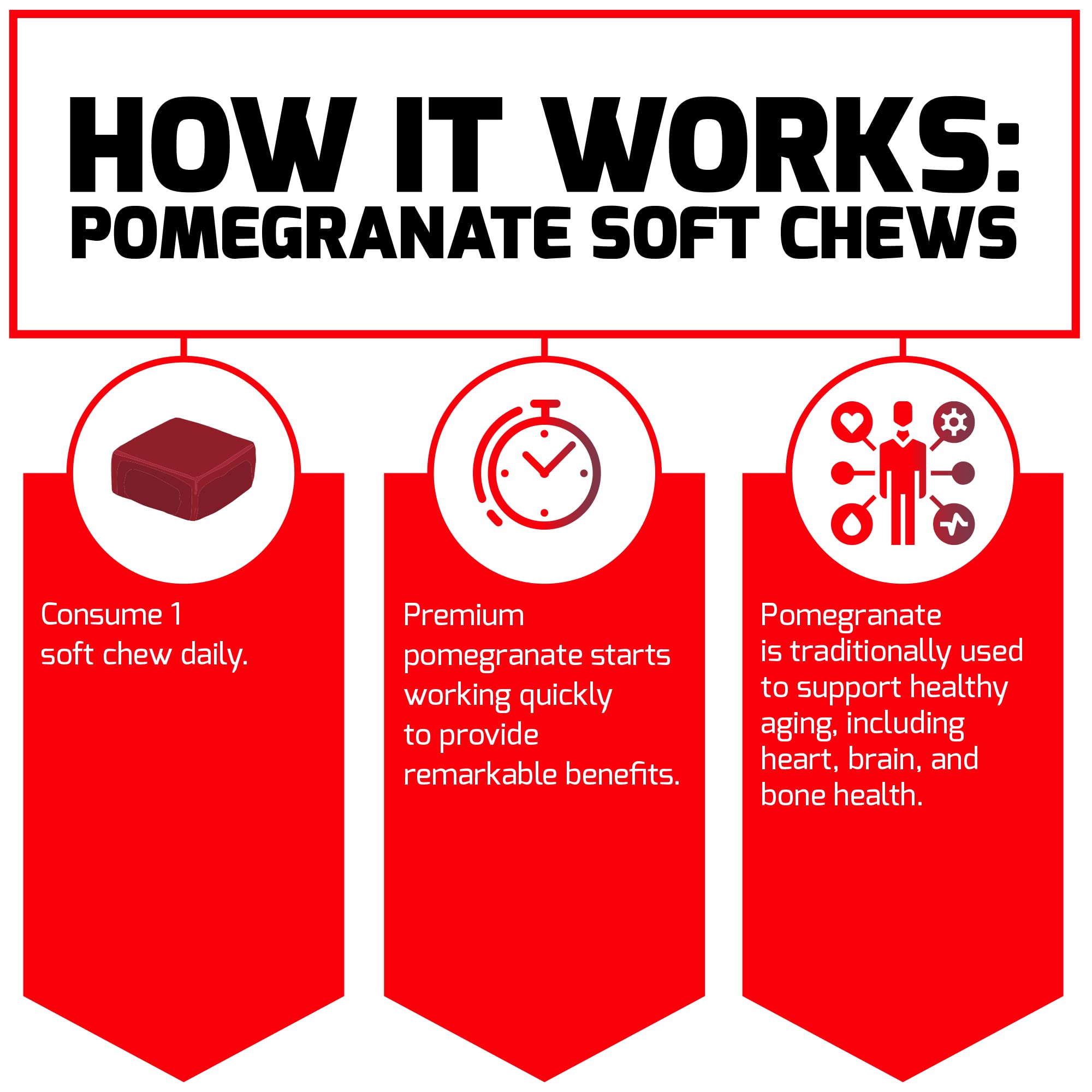 vegan pomegranate health chews