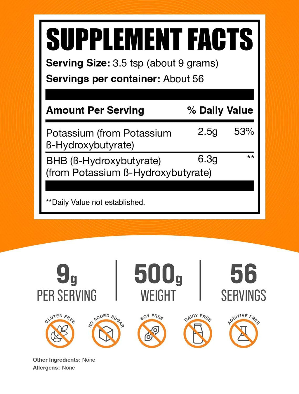 Vegan potassium BHB for energy boost