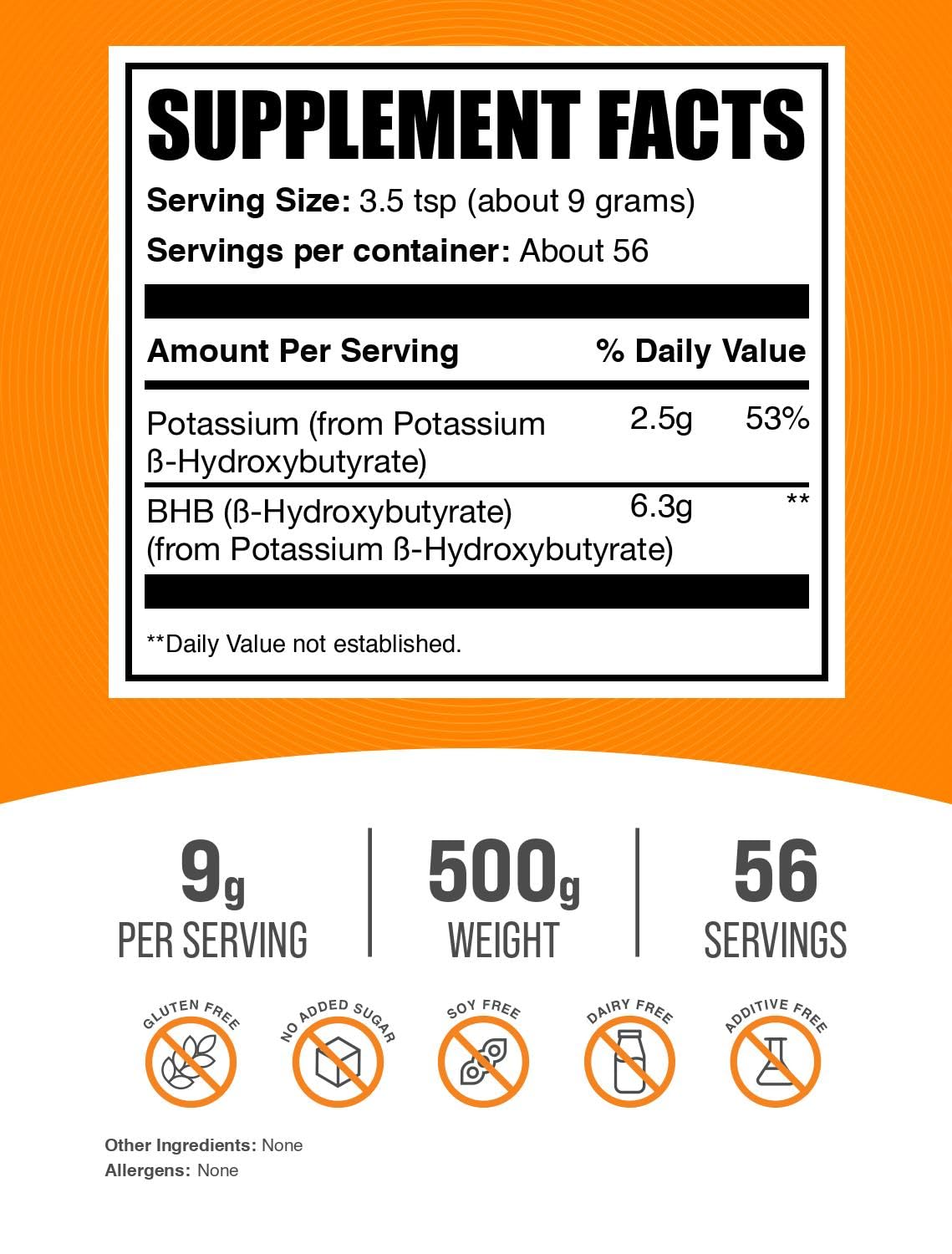 Vegan potassium BHB for energy boost