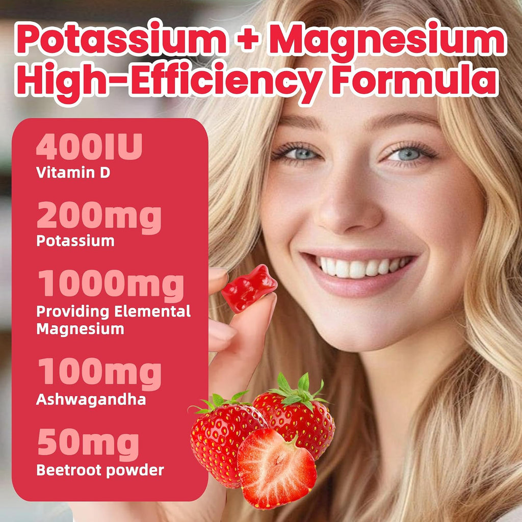 Vegan potassium magnesium gummies for vitality