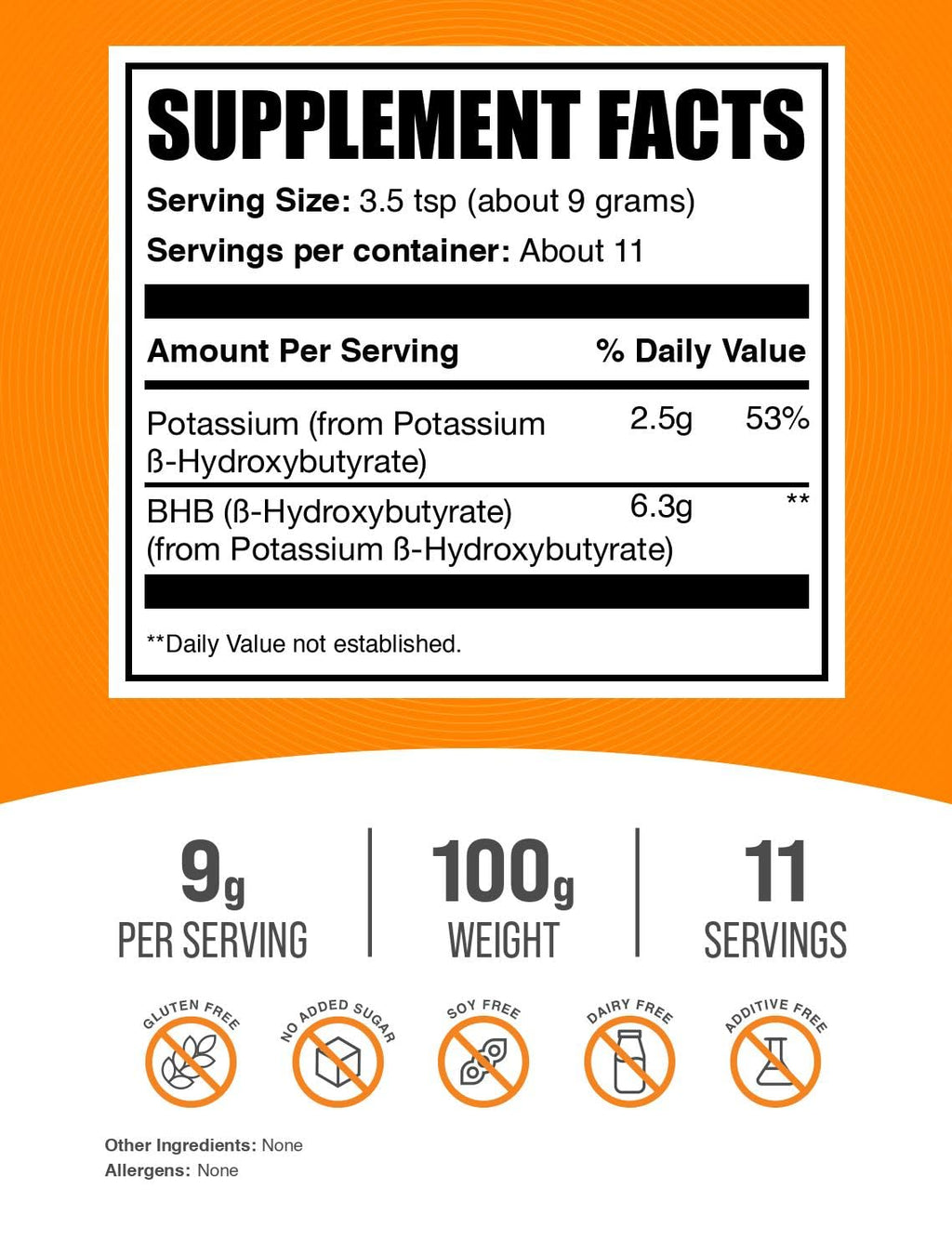 Vegan potassium supplement for energy
