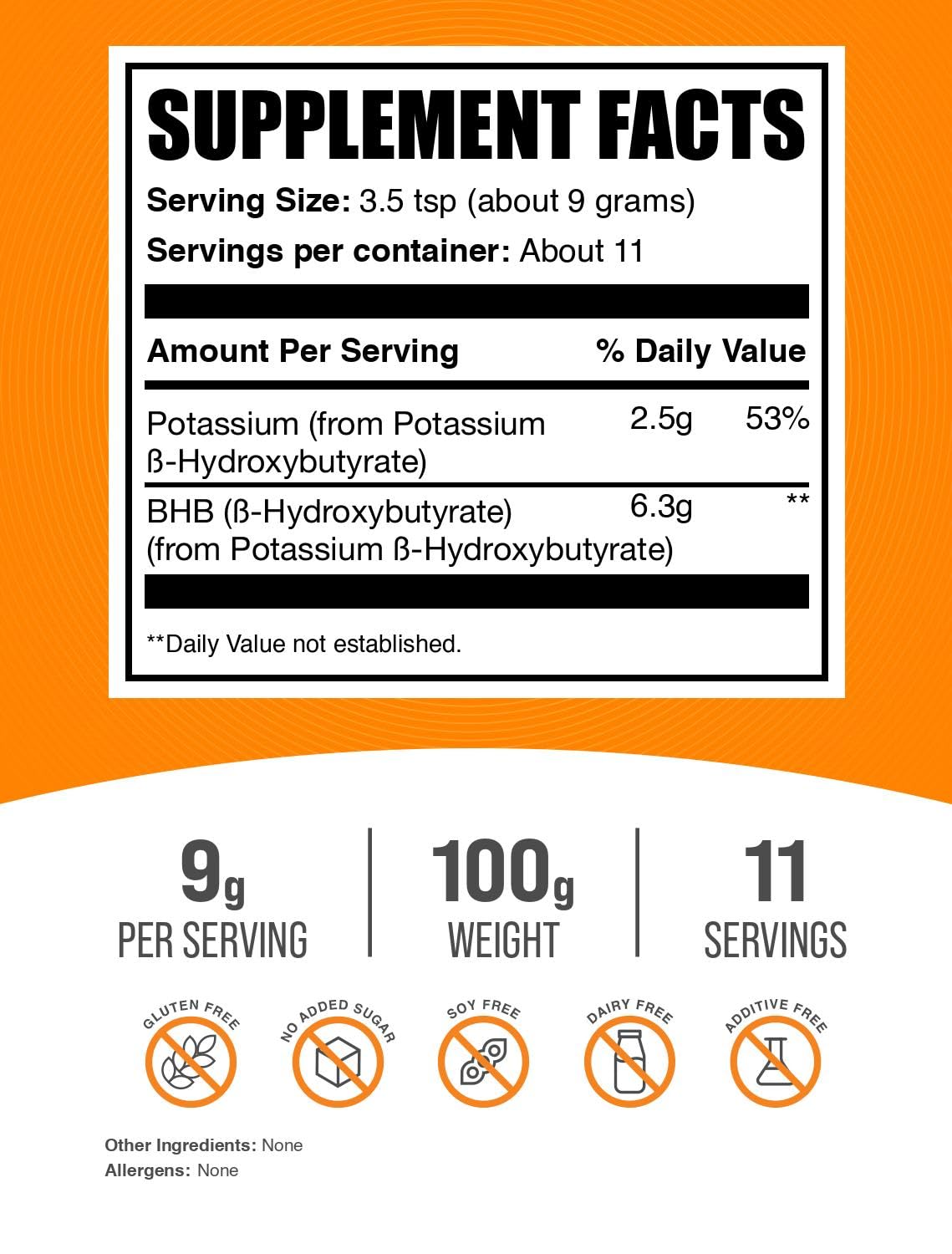Vegan potassium supplement for energy