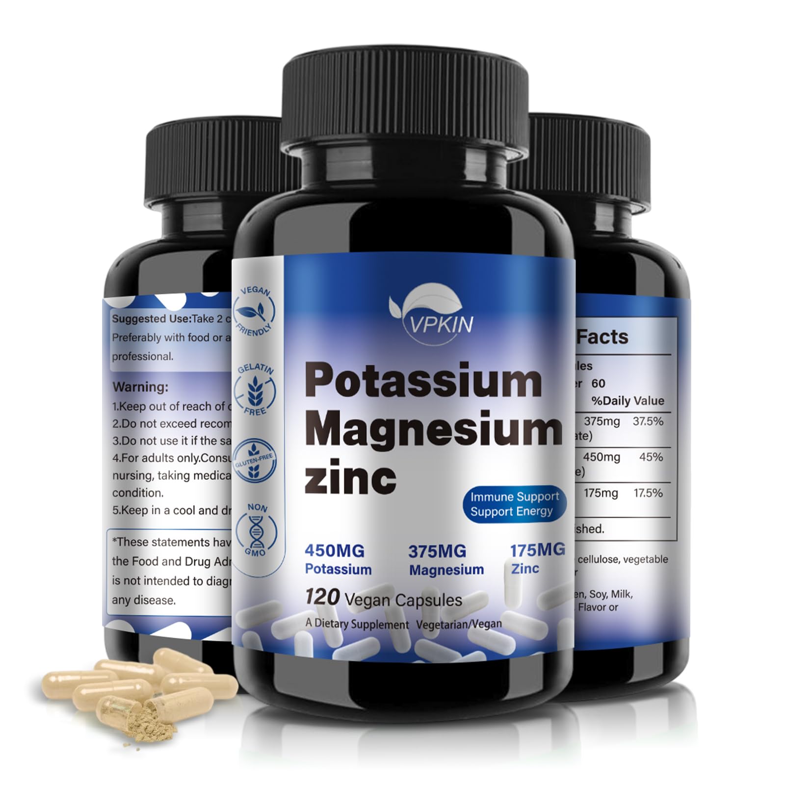 vegan potassium supplement for immune support