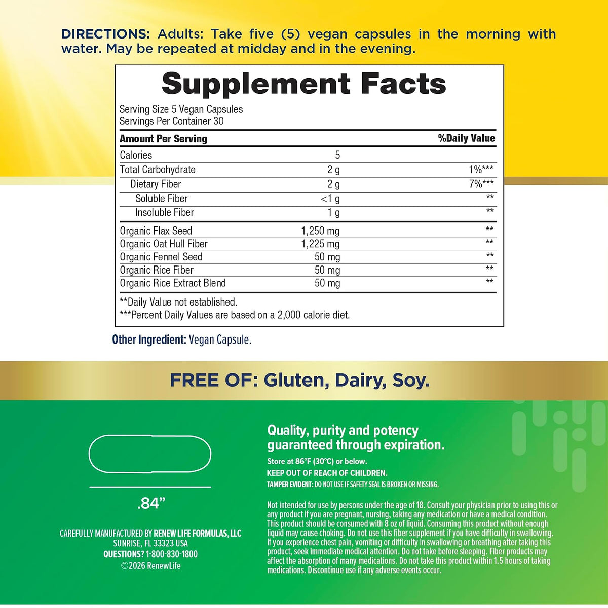 vegan prebiotic fiber supplement