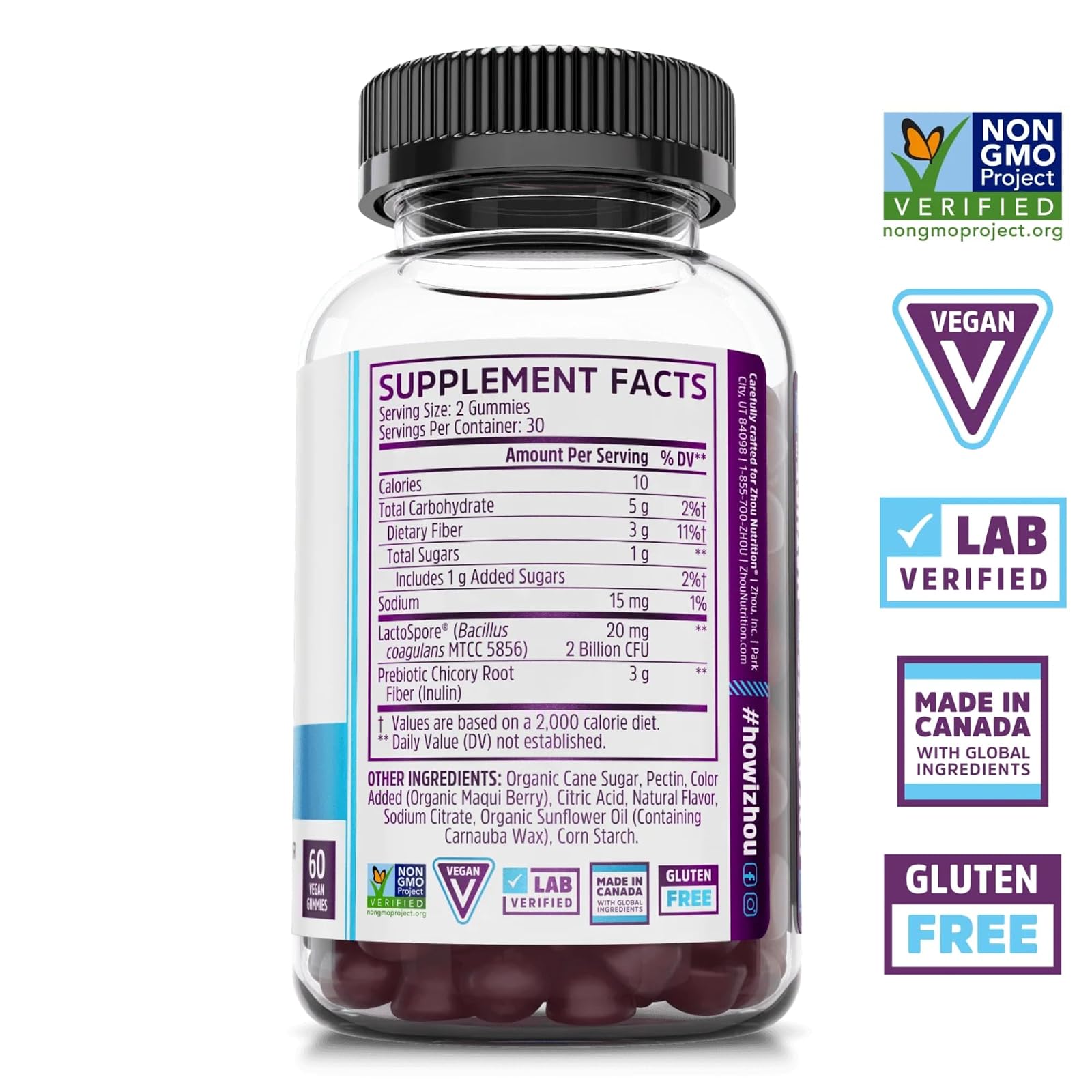 vegan prebiotic probiotic gummies