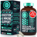Vegan probiotic capsules for digestion