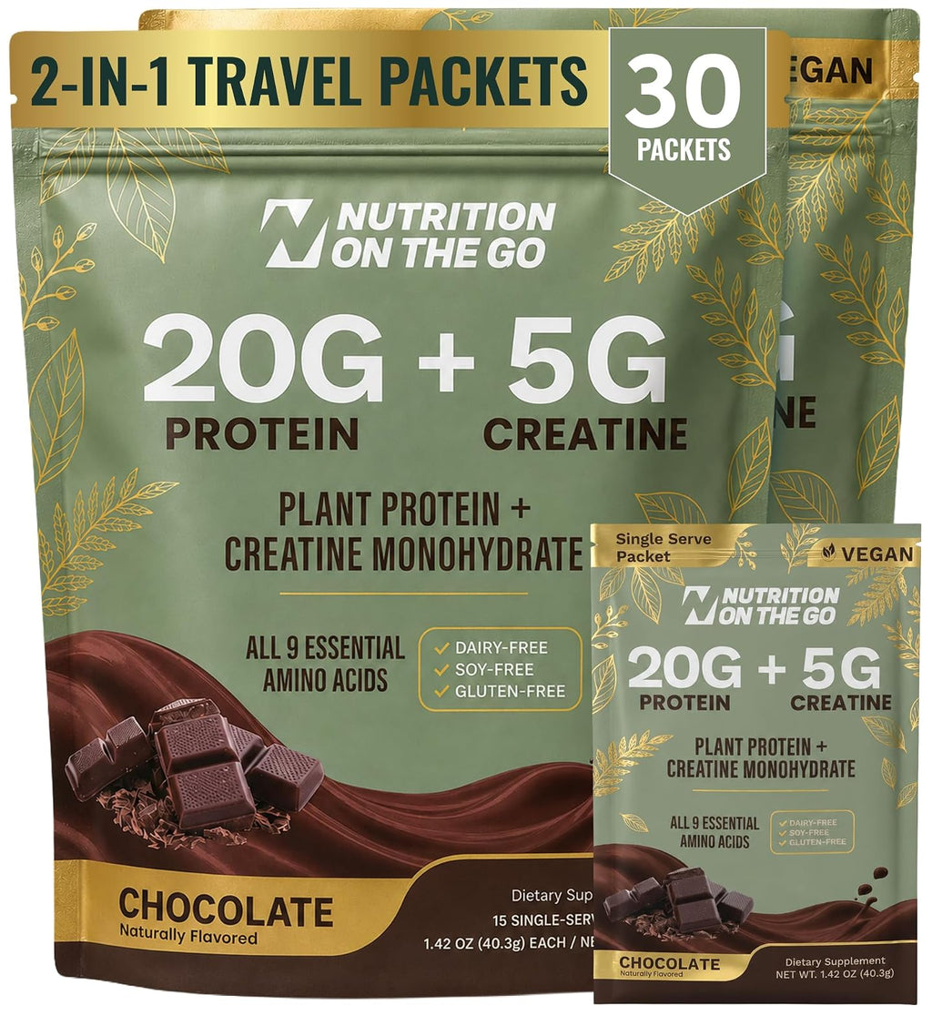 vegan protein chocolate packets