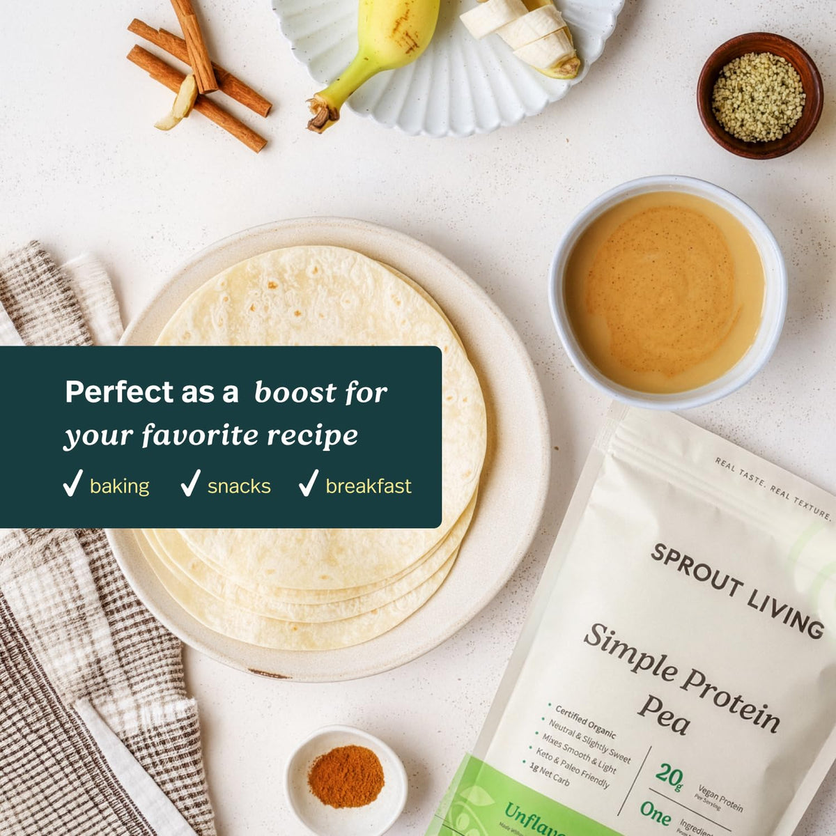 Vegan protein powder for baking