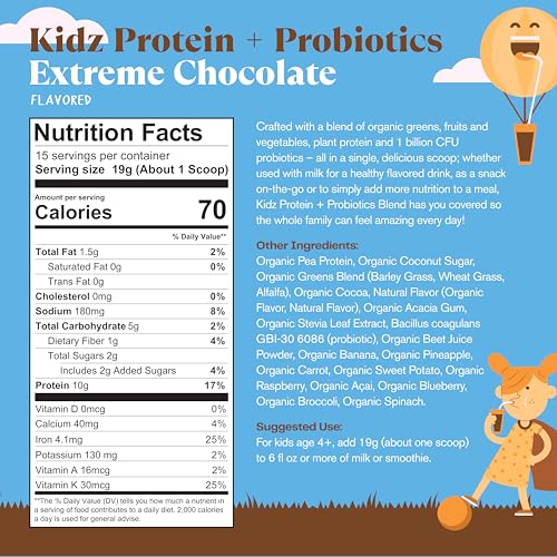 Vegan protein powder for children