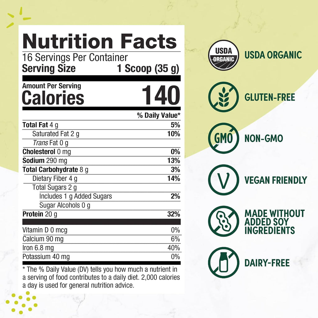 Vegan protein powder for muscle gain