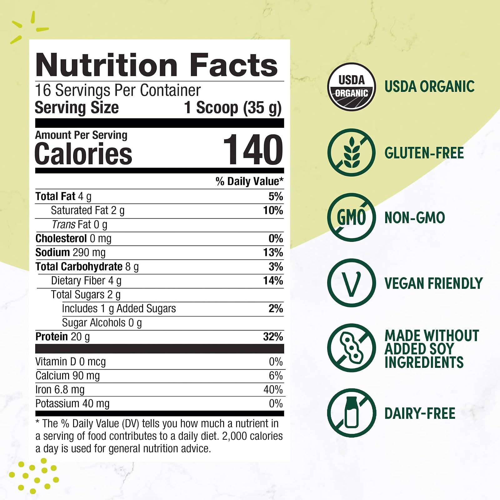Vegan protein powder for muscle gain