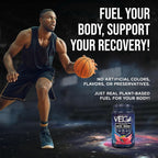 vegan protein powder with berries