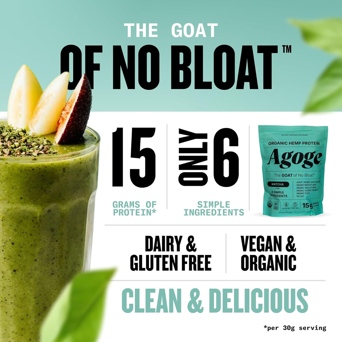 vegan protein powder with matcha