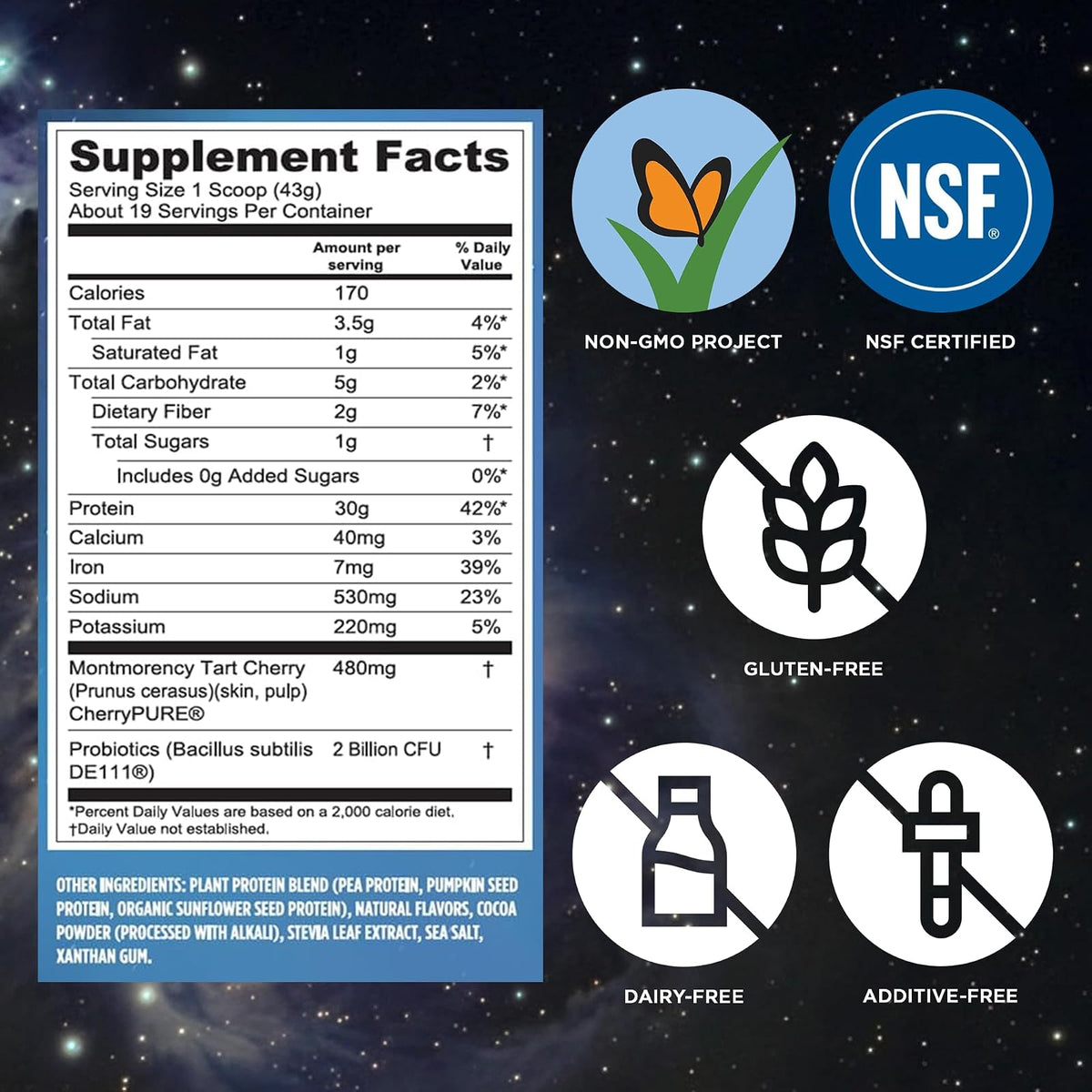 vegan protein powder with mocha flavour